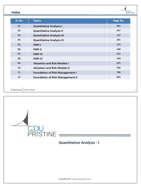 Frm I Book Quant Analysis Pdf Probability Theory Probability