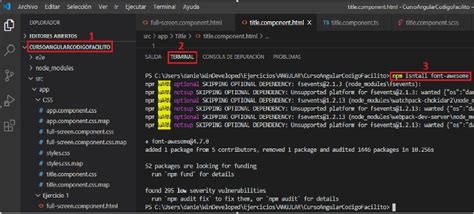 Angular Using Npm In Visual Studio Code Doesnt Get The Fontawesome