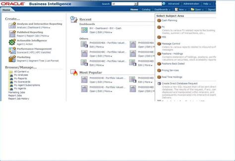 Oracle Bi Answers Oracle Obiee Tutorials Discussions And Job