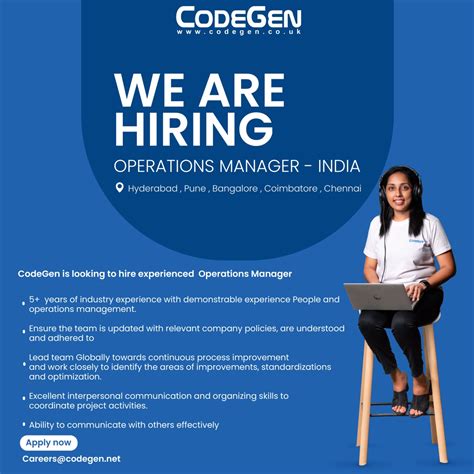 Codegen International On Linkedin Operations Manager Indian Region