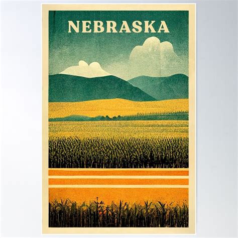 Nebraska Poster For Sale By Retro Travel Design Sale Poster