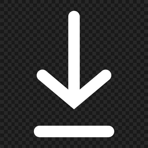 Down Arrow Downward Download White Button Icon Png Citypng