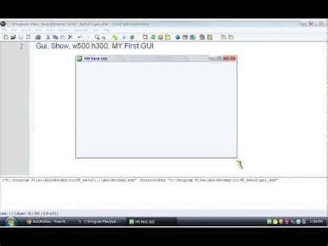 Autohotkey Gui