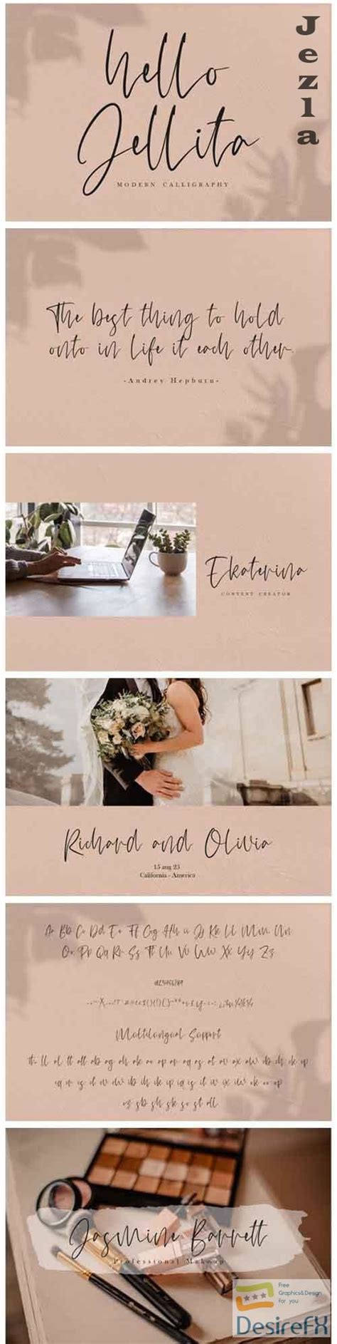 Download Hello Jellita Font DesireFX COM