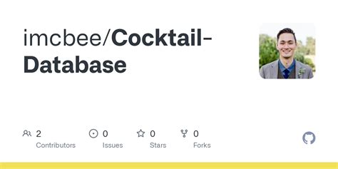 Github Imcbeecocktail Database