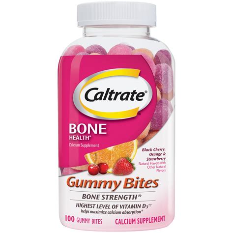 Caltrate 500mg Calcium And Vitamin D3 Chewable Gummy Bites For Bone