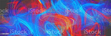 3d Render Of Flow Field Visualization Lines Are Curled And Turbulence By Wind Simulation Stock