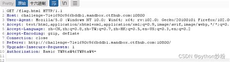 Ctfhub 技能树 Web前置技能 基础认证、响应包源代码ctfhub 基础认证 Csdn博客