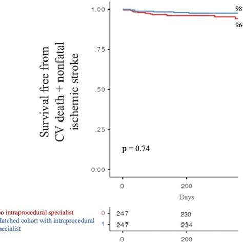 One Year Survival Free From The Secondary Composite Endpoint Stratified Download Scientific