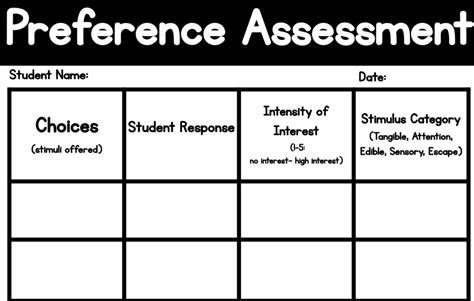 Paired Choice Preference Assessment Artofit