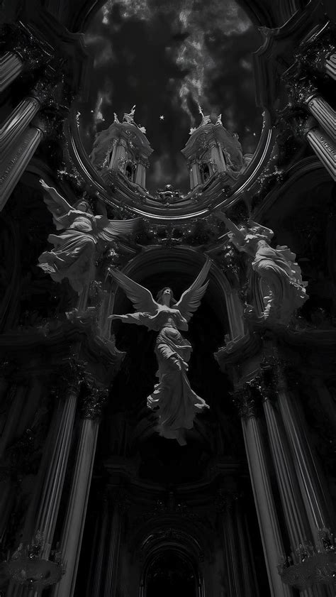 Gothic Angel Gothic Background Dark Catholic Aesthetic Wallpaper