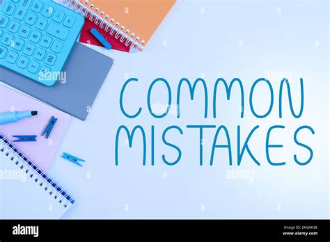 Handwriting Text Common Mistakes Business Overview Actions That Are