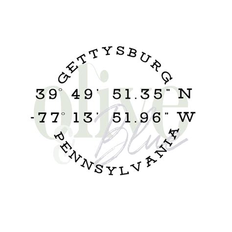 Coordinates Svg Etsy