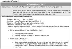 Personal Data Sheet PDS Form CSC Form Revised News To Gov