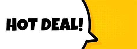 뜨거운 거래 핫 딜 텍스트와 음성 거품 배너 확성기 비즈니스 마케팅 및 광고용 격리된 배경의 벡터입니다 Eps 10 복고풍에 대한 스톡 벡터 아트 및 기타 이미지 Istock