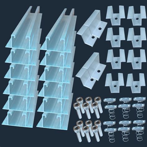 Buy Aluminium Mini Rail Set 31 MM 12 Pcs At Best Price In India Kenbrook Solar