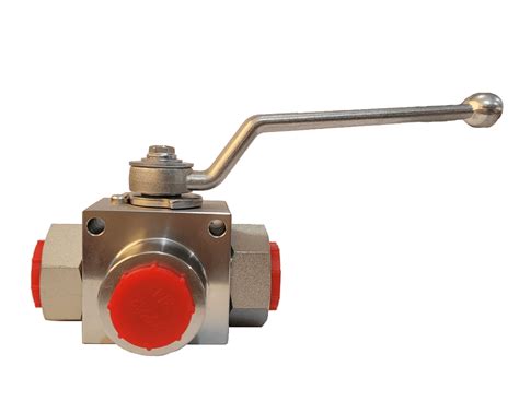 Válvula Esfera Divisora De Fluxo 3 Vias G34 V Vista Hydraulics