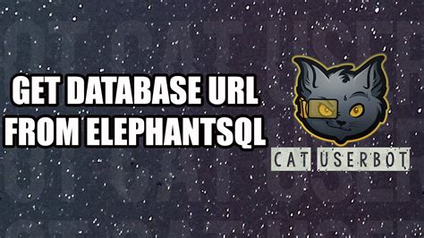 Get Database Url From Elephantsql Youtube
