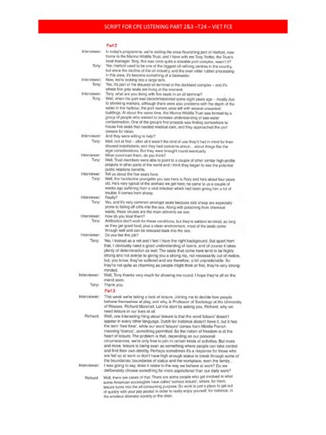 Script For Cpe Listening Part 2and3 T24 Pdf