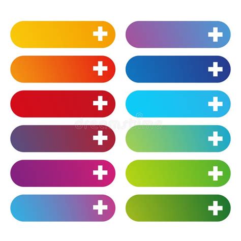 empty web button set vector stock vector illustration of circle
