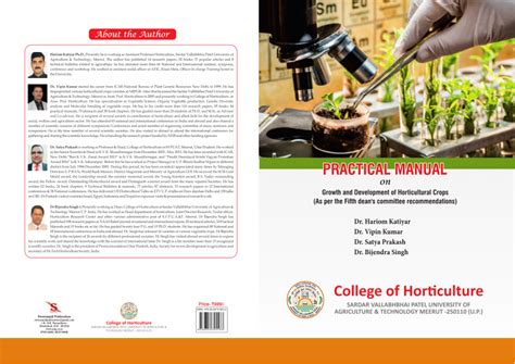 PDF Practical Manual On Growth And Development Of Horticulture Crops