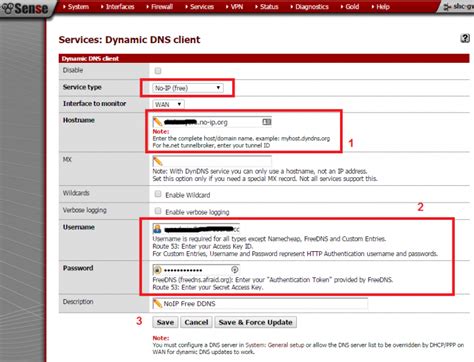 PfSense Configure Dynamic DNS With NoIP GeekLK