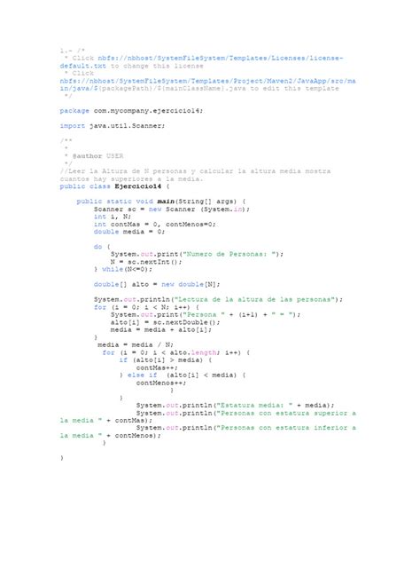 Ejercicios Completos Netbeans Pdf Java Lenguaje De Programación Ciencias De La Computación