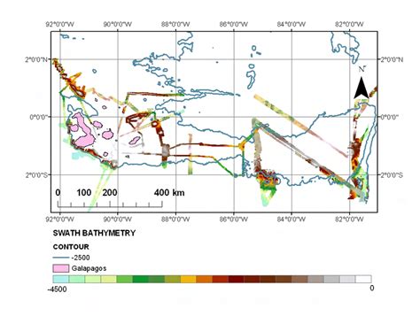 Multibeam Bathymetry Plotted In The Study Area Data Source Geomar