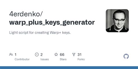 Github 4erdenko Warp Plus Keys Generator Light Script For Creating Warp Keys