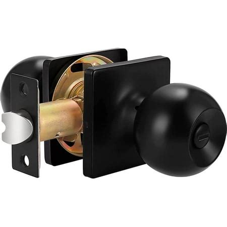 Probrico Black Ball Privacy Knob Interior Keyless Door Lockset For Bed