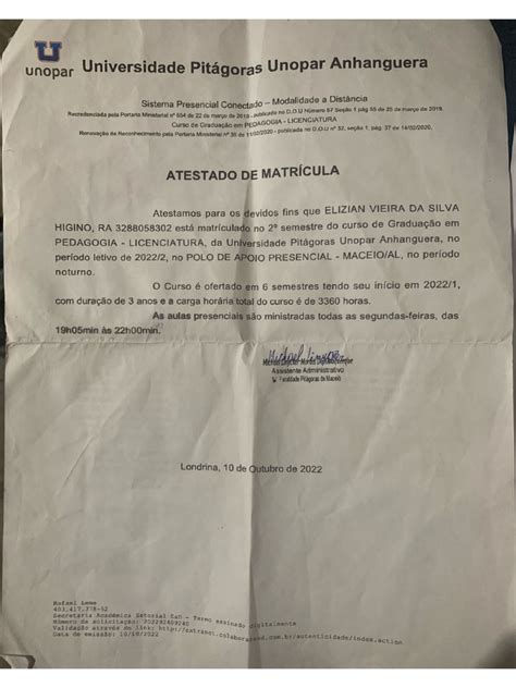Modelo Declaracao Conclusao De Curso