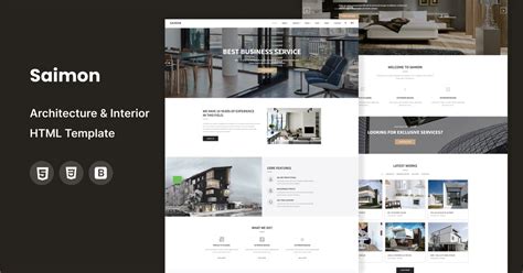 Saimon Architecture And Interior Html Template Site Templates