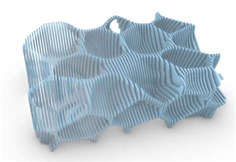 Grasshopper練習 Voronoi Contour Structure