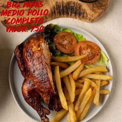 Big Papas Medio Pollo Completo Valor 7 50 Pollo A La Brasa Receta