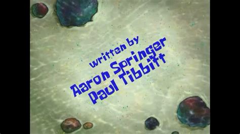 Spongebob Have You Seen This Snail Title Card Recreation With