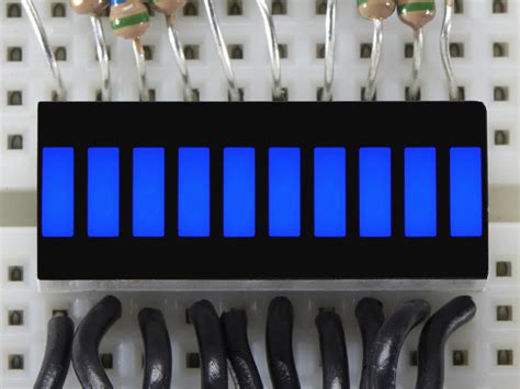 10 segment light bar graph led display blue kwl r1025bb buy in
