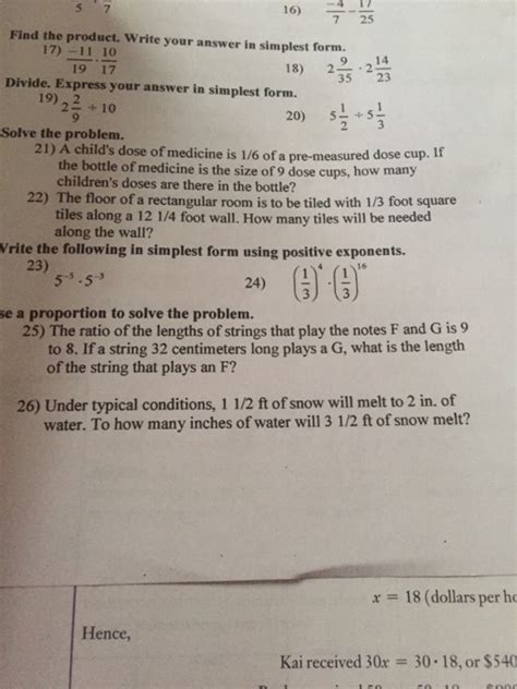 solved find the product write your answer in simplest form