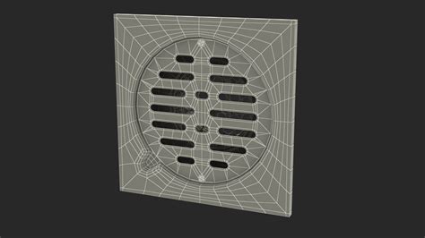 Shower Drain Model Turbosquid 2040921