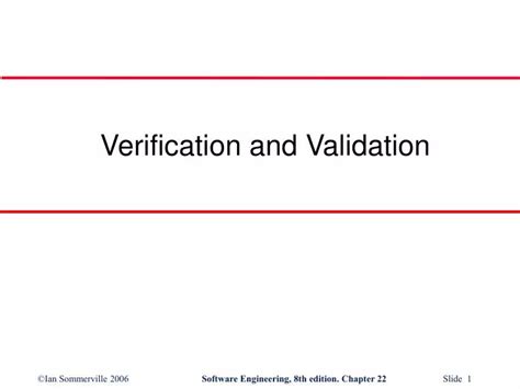 PPT Verification And Validation PowerPoint Presentation Free Download ID