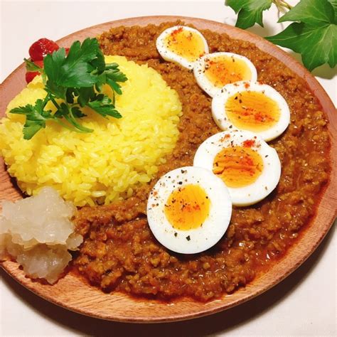 キーマカレーの盛り付けアイデア17選！カフェ風おしゃれに見せるコツも紹介！ ちそう