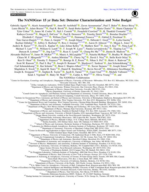 Pdf The Nanograv 15 Yr Data Set Detector Characterization And Noise