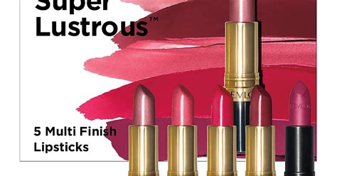 Best Lipstick Set By Revlon Super Lustrous 5 Piece T Set
