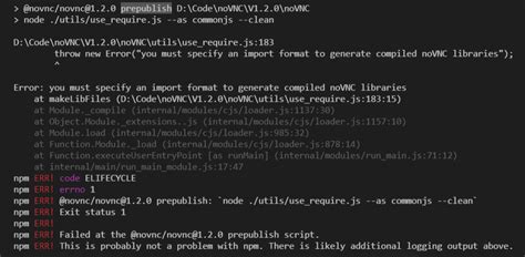Prepublish Hooks V Npm I Failed Caused By Breaking Changes Of Commander Issue
