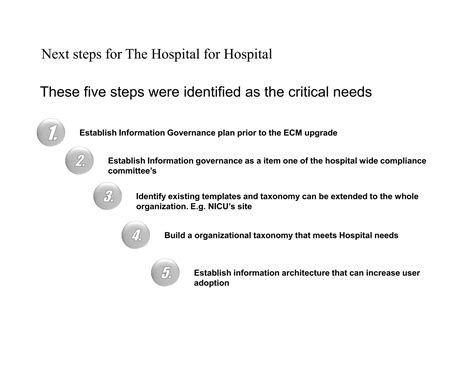 Ecm Implementation Planningworkshophospitalsample Pdf