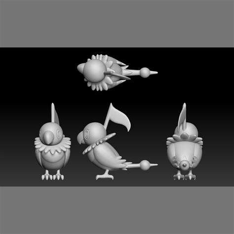 🐉 Pokemon Chatot・ Stl File For ・cults