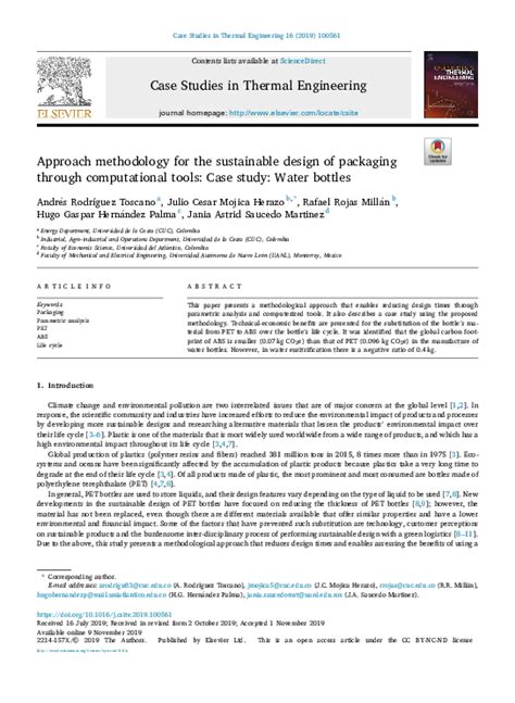 Pdf Approach Methodology For The Sustainable Design Of Packaging