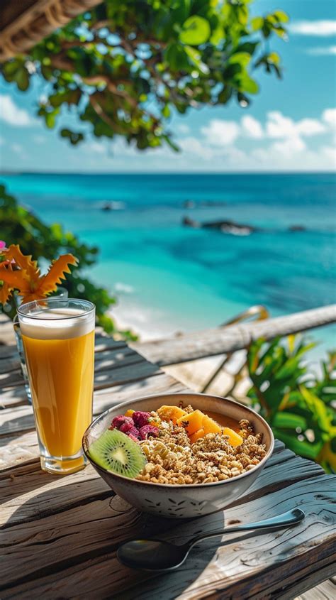 Free Tropical Breakfast View Photo Tropical Breakfast Granola Download At Stockcake