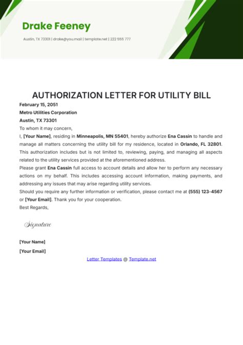 Free Eft Authorization Form Template