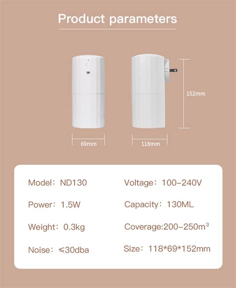 Uften Plug In Aroma Diffuser 130ml Smart Scent Machine