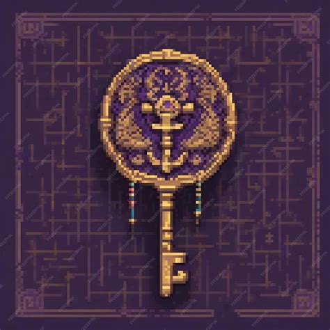 Pixel Art Of Zeldas Breath Of The Wild Key Quest Premium Ai Generated Image